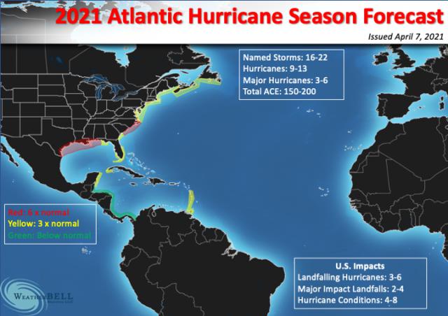 Bastardi Forecasts Dangerous 2021 Hurricane Season Cfact