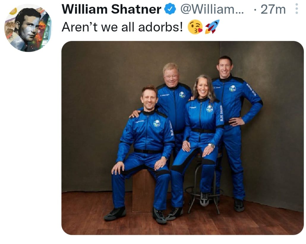 William Shatner to become oldest man in space – CFACT William Shatner to become oldest man in space – CFACT