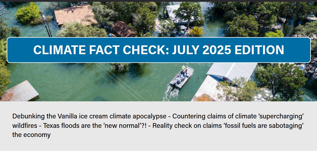 Climate fact check July 2025 – CFACT
